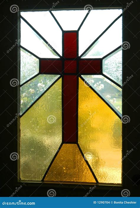 Stained Glass Church Cross
