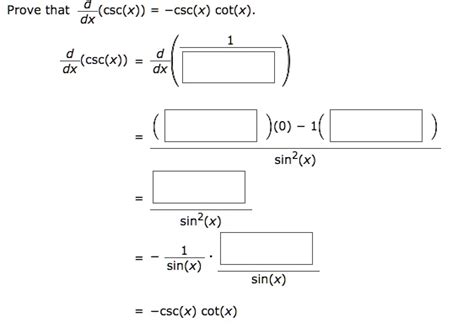 prove that csc x csc x cot x csc x jro sin x si… solvedlib