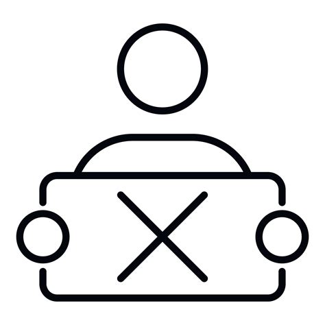 No Protest Banner Icon Outline Style 15306961 Vector Art At Vecteezy