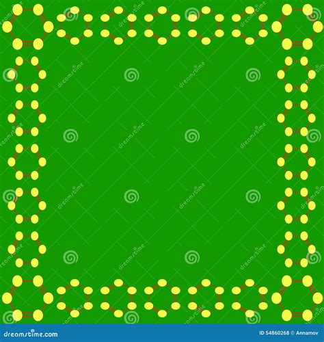 Molecule Benzene Frame Stock Vector Illustration Of Chemical 54860268