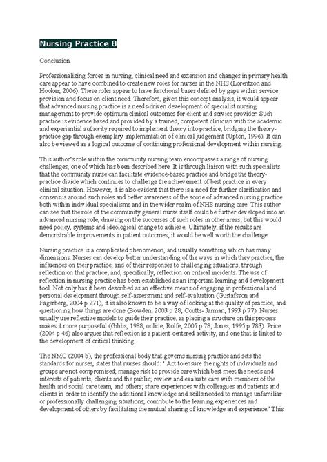 Nursing Practice 8 These Roles Appear To Have Functional Bases