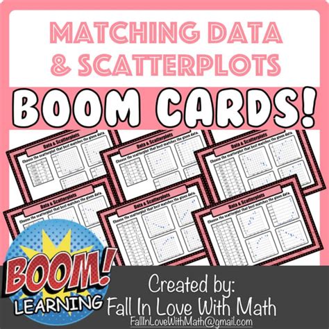 Matching Data And Scatterplots Boom Cards By Fall In Love With Math
