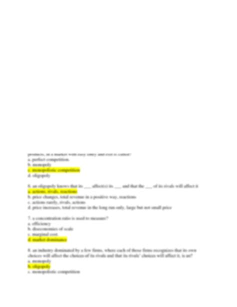 SOLUTION ECON AMU Week Monopolistic Competition Quiz Studypool