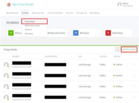 시놀로지리눅스nginx Proxy Manager Npm 설치하기 및 역방향 프록시 설정 하기