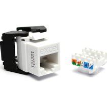 Excel Cat5e UTP Unscreened Low Profile Keystone Jack Toolless White