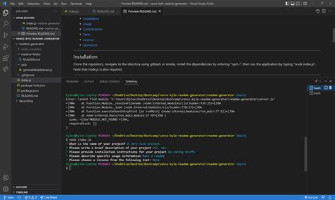 GitHub Kyle Vance Readme Generator