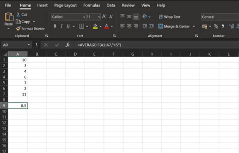 How To Use The AVERAGEIF Function In Excel