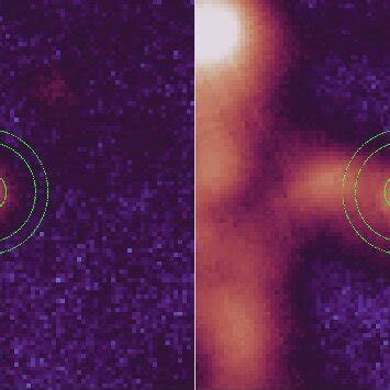False colour spatial map in O iii λ left and Hα right The Download Scientific Diagram