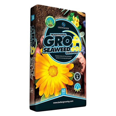 Growmoor Groplus Seaweed 60 Compost 60l Dewaldens Garden Centre