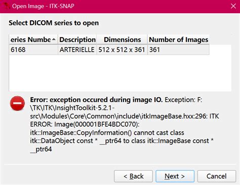 Hi I Have An Exception When Opening Dcm Files Issue Pyushkevich Itksnap GitHub