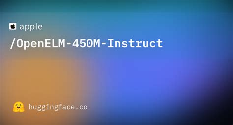Appleopenelm 450m Instruct At Main