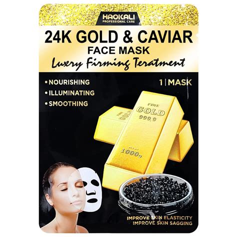 Masca De Fata Cu Aur De 24k Si Caviar