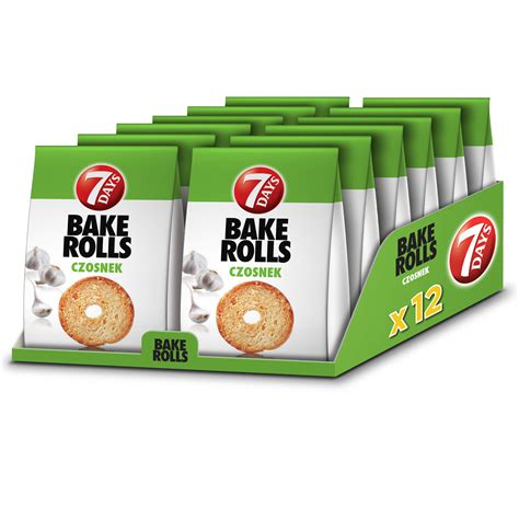 7 Days Bake Rolls o smaku czosnku 160g -12szt – Sklep KupSlodycze