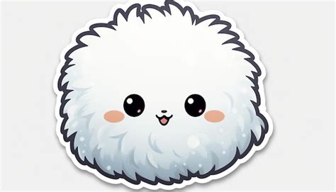 Premium Photo Snowball Sticker No Background