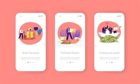 Eco Business Mobile App Page Onboard Screen Template Farmers Characters Create Account For