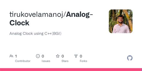 github tirukovelamanoj analog clock analog clock using c bgi