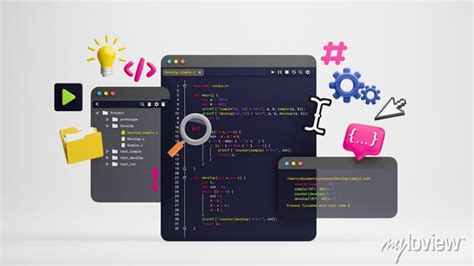 Programmer Developer Typing Script Source Languages Coding Symbols