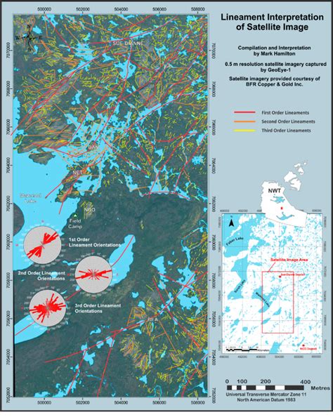 Topographic Lineament Analysis Based On 0 5m Resolution Geoeye 1 Download Scientific Diagram