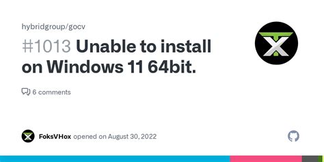 Unable To Install On Windows 11 64bit · Issue 1013 · Hybridgroupgocv