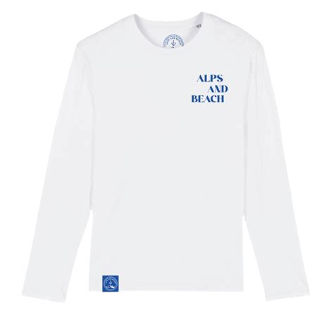 ALPS AND BEACH - Longsleeve Weiß