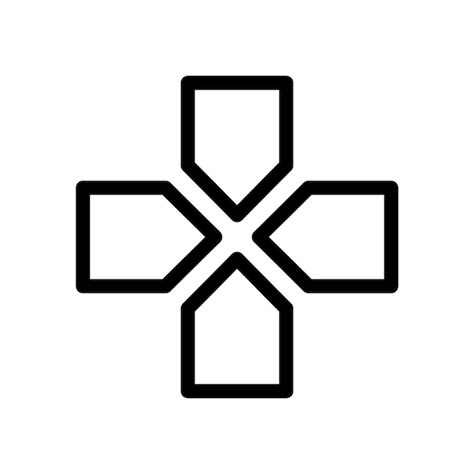Premium Vector Game Controller Navigation Outline Icon Isolated