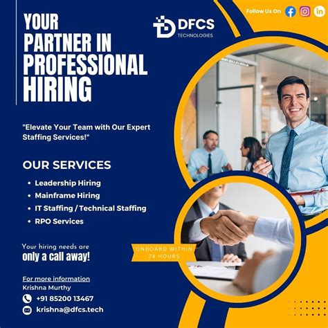 Dfcs Tech It Recruitment Company On Linkedin Professionalhiring Talentacquisition