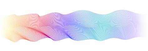 여러 가지 빛깔의 기복 선 리본 모방 흐르는 파형 보라색 청록색 파란색 적갈색 주황색 노란색 그라데이션 우아한 웨이브 패턴 추상 벡터 스트라이프 디자인 요소 흰색 배경입니다