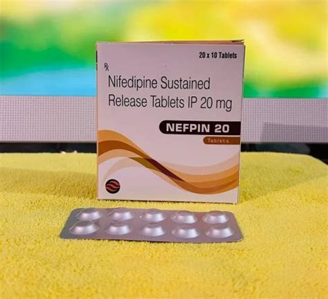 Nifedipine Sustained Release Tablets 20 Mg At Rs 240 Box In Jaipur Id 2854499618491