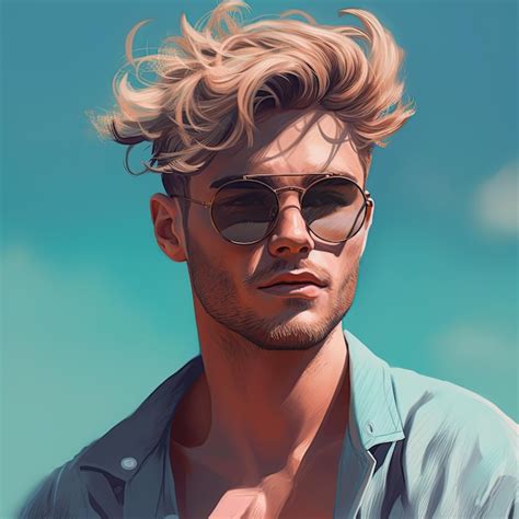 Premium Ai Image Illustration Of A Man And Abstract Art Ai Generated
