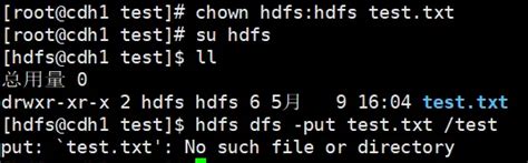 Hdfs文件上传异常分析：put `testtxt No Such File Or Directory 阿里云开发者社区