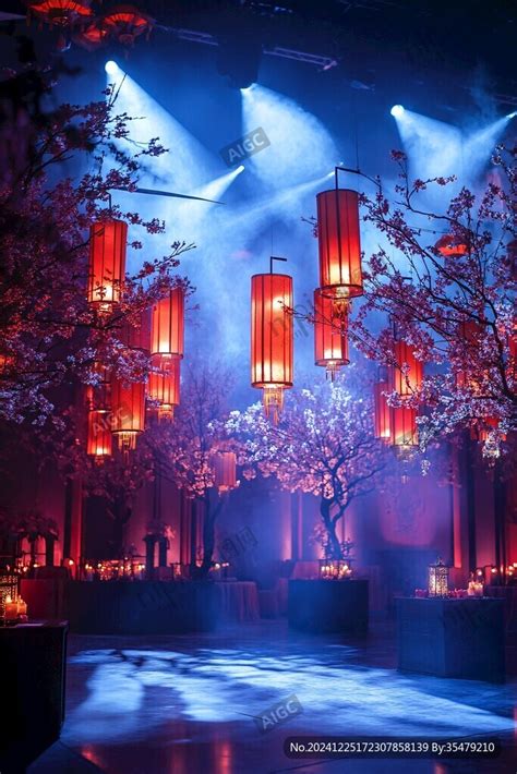 Ai创作图古风花灯 桃花灯 喜堂场景 喜庆场景灯笼密布 古风灯饰 桃花灯笼 新中式桃花婚礼 古风彩灯 元宵佳节元宵灯会 古风布置 上元灯节 古风婚礼布置 古风婚礼 红灯笼拜堂仪式背景 古代拜堂