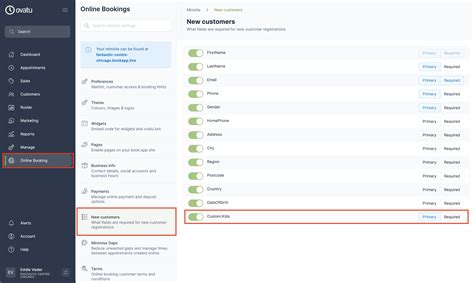 customer fields ovatu help guides