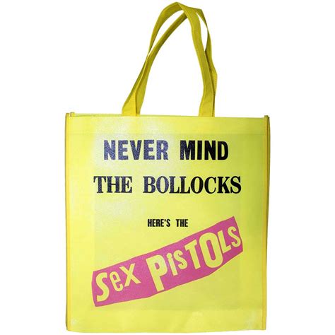 Sex Pistols Never Mind The Bollocks Yellow Eco Shopper Bag