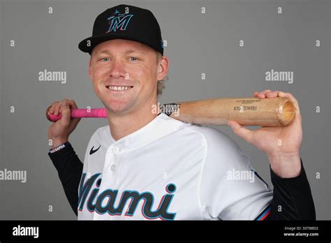 This Is A 2026 Photo Of Kyle Stowers Of The Miami Marlins Baseball Team