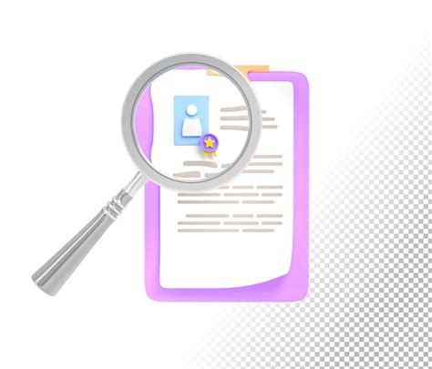 Premium PSD Clipboard With White Paper Sheet And Magnifying Glass 3d