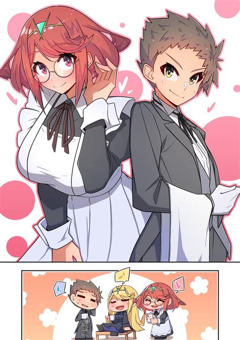 Maid Day Pyra Rex And Mythra Ragau01 R Xenoblade Chronicles