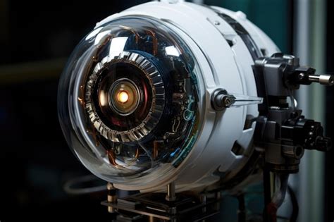 Premium Photo Biohybrid Robot Eye With Advanced Vision Sensors