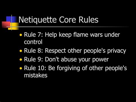 Ppt Netiquette Powerpoint Presentation Free Download Id183370