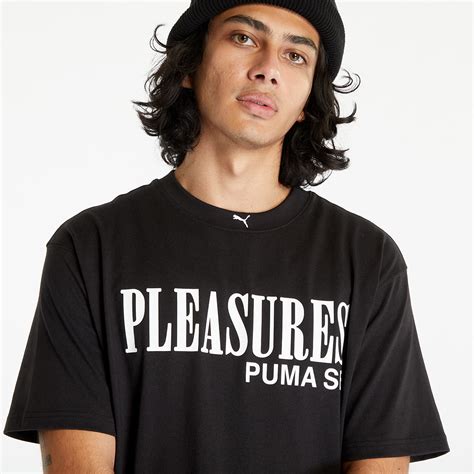 T Shirts Puma X Pleasures Typo Short Sleeve Tee Black Footshop