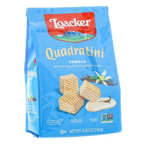 Loacker Quadratini Vanilla Wafer 882 Oz Origini Italian Market Fresh Authentic And Unique