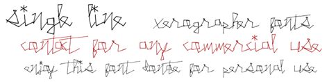 Singleline Font