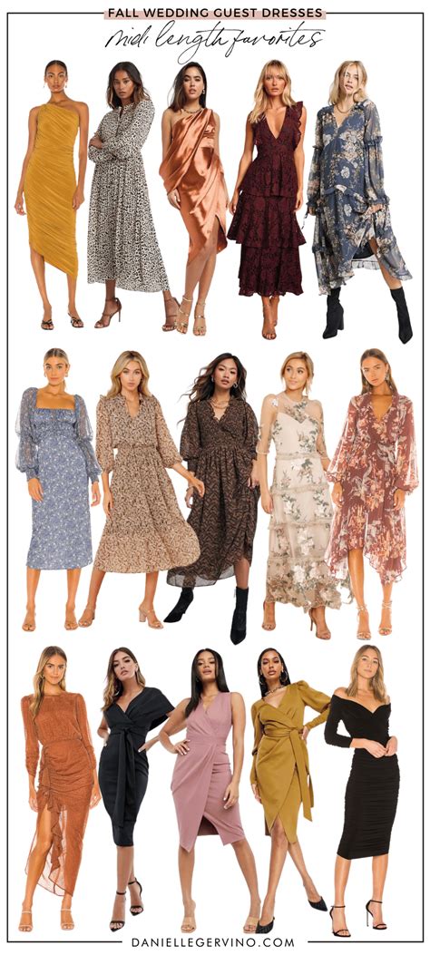 15 Midi Length Fall Wedding Guest Dresses Danielle Gervino
