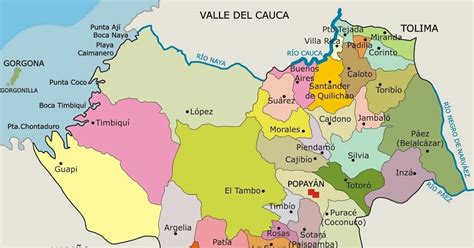 Division Politica Del Cauca