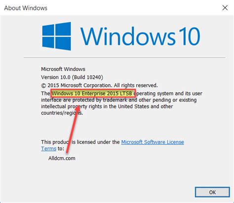 Windows 10 Enterprise 2015 Ltsb Version 1507 Os Build 10240