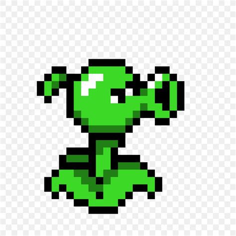 Plants Vs Zombies Garden Warfare Pixel Art Peashooter Png