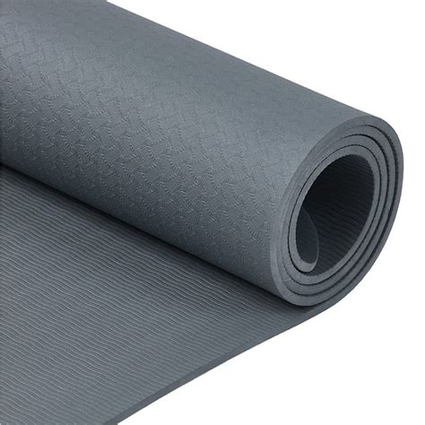 Hando Direct Grey Non Slip Yoga Mat 6mm Wilko