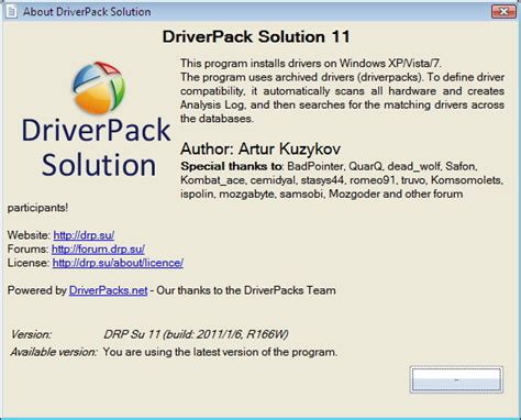Driverpack Solution 11 R166w And Drivers Installer Assistant 3 04 12