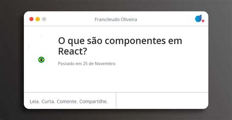 O Que São Componentes Em React