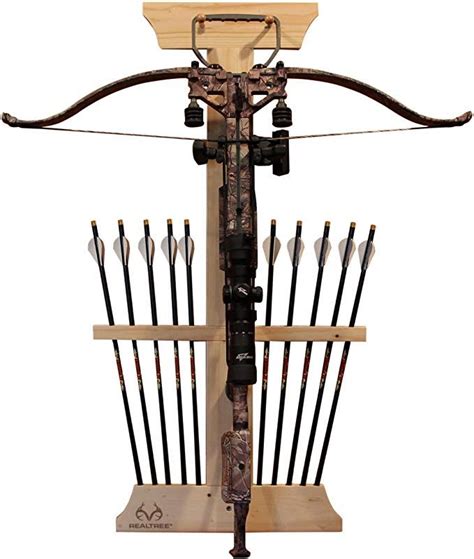 Rush Creek Creations Real Tree Crossbow And 10 Arrow Bow Rack 4