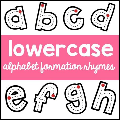 Lowercase Alphabet Formation Rhymes Teaching The Alphabet Transition
